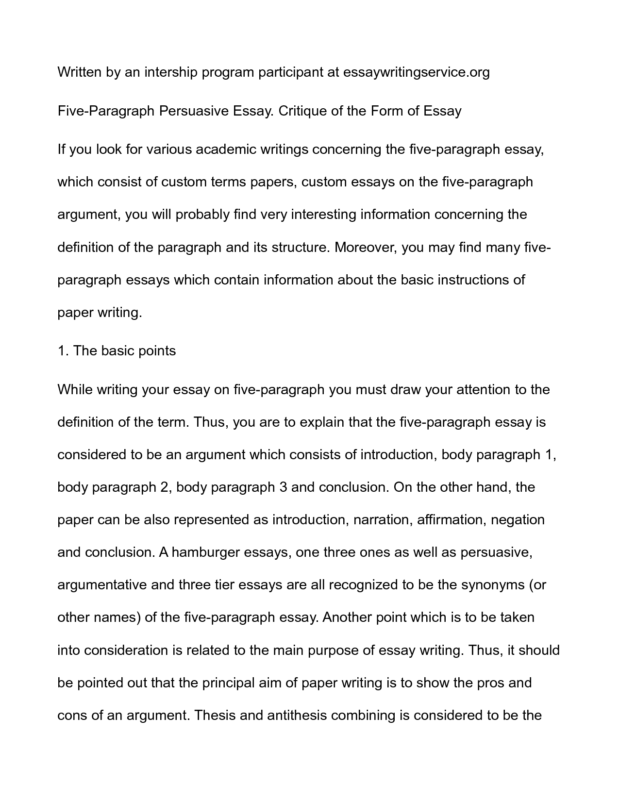 5 Paragraph Expository Essay Sample Baayl info 5 Paragraph Expository Essay Sample Baayl info