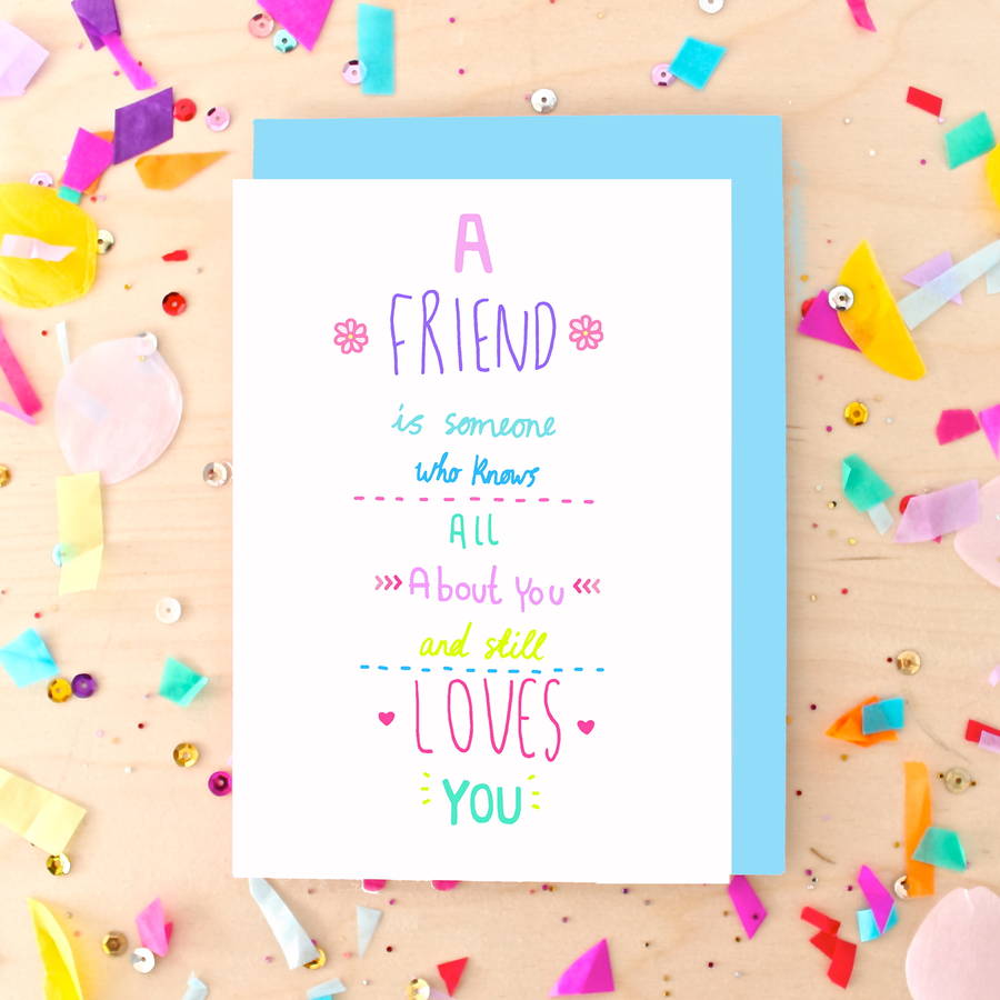 Friendship Quotes Greeting Card QuotesGram