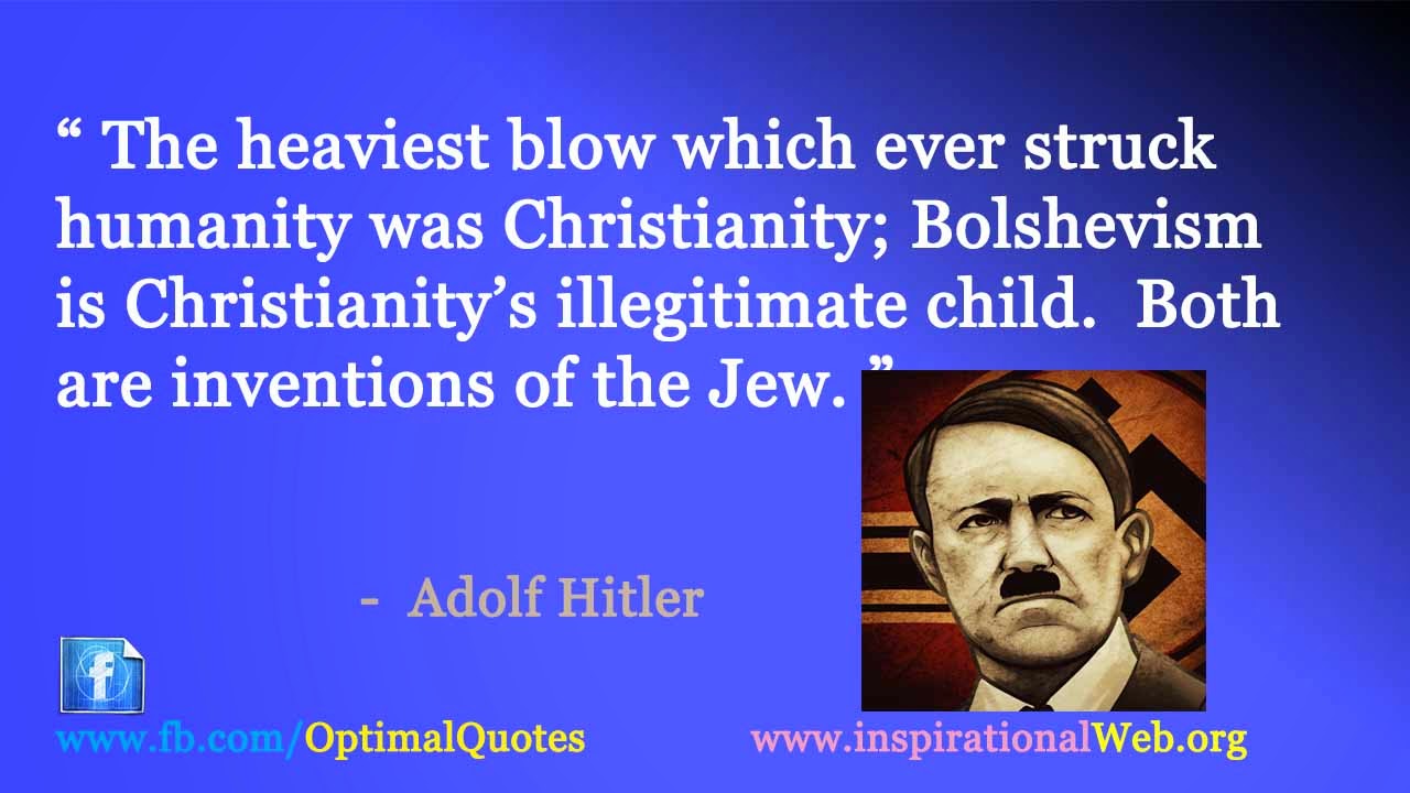 From Hitler Quotes About Christianity. QuotesGram