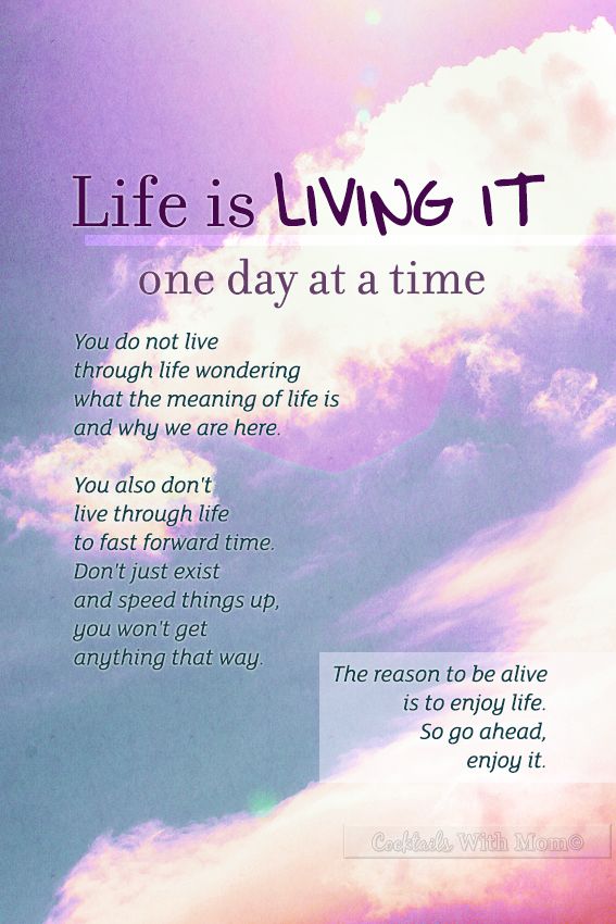One Day At A Time Quotes And Sayings QuotesGram One Day At A Time Quotes And Sayings QuotesGram