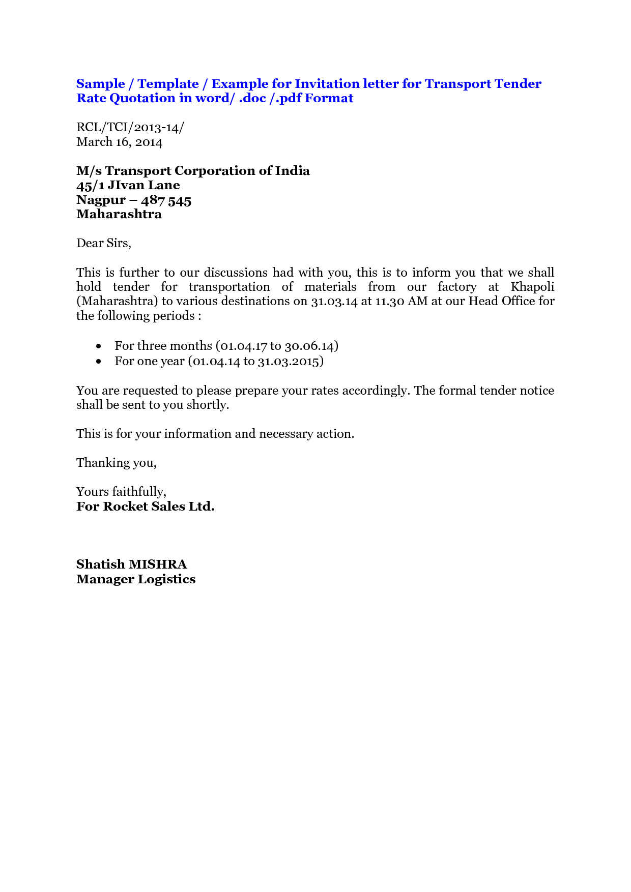 How To Write An Email For Quotation Submission Sample Quotation 
