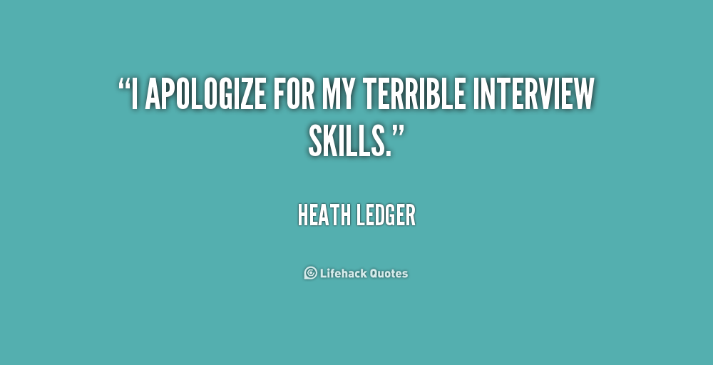 Interviewer Quotes. QuotesGram