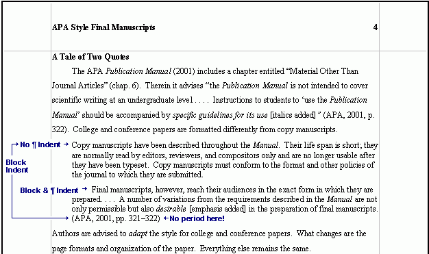 Block Quotes Apa Style. QuotesGram