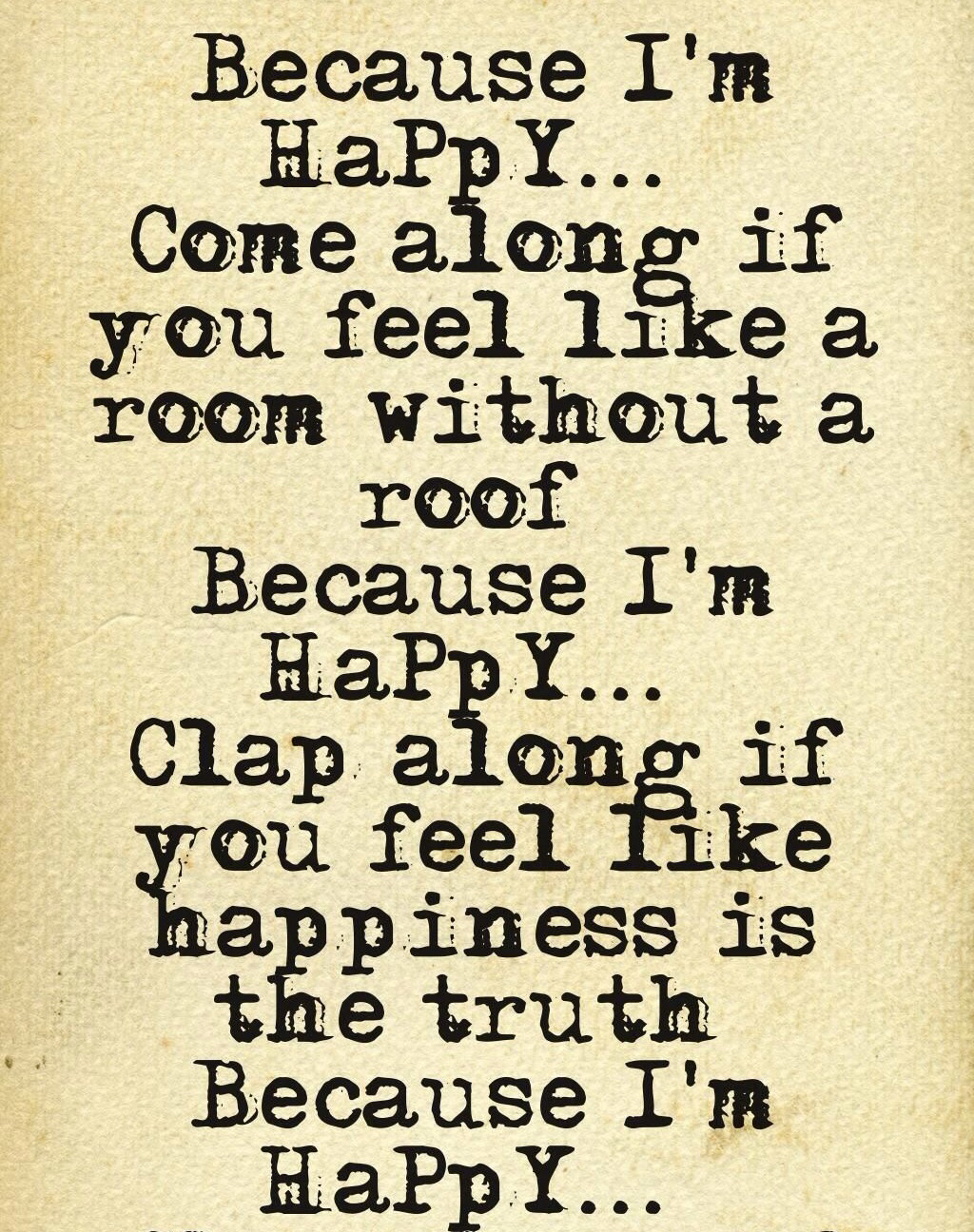 Pharrell Happy Song Lyrics Quotes QuotesGram Pharrell Happy Song Lyrics Quotes QuotesGram