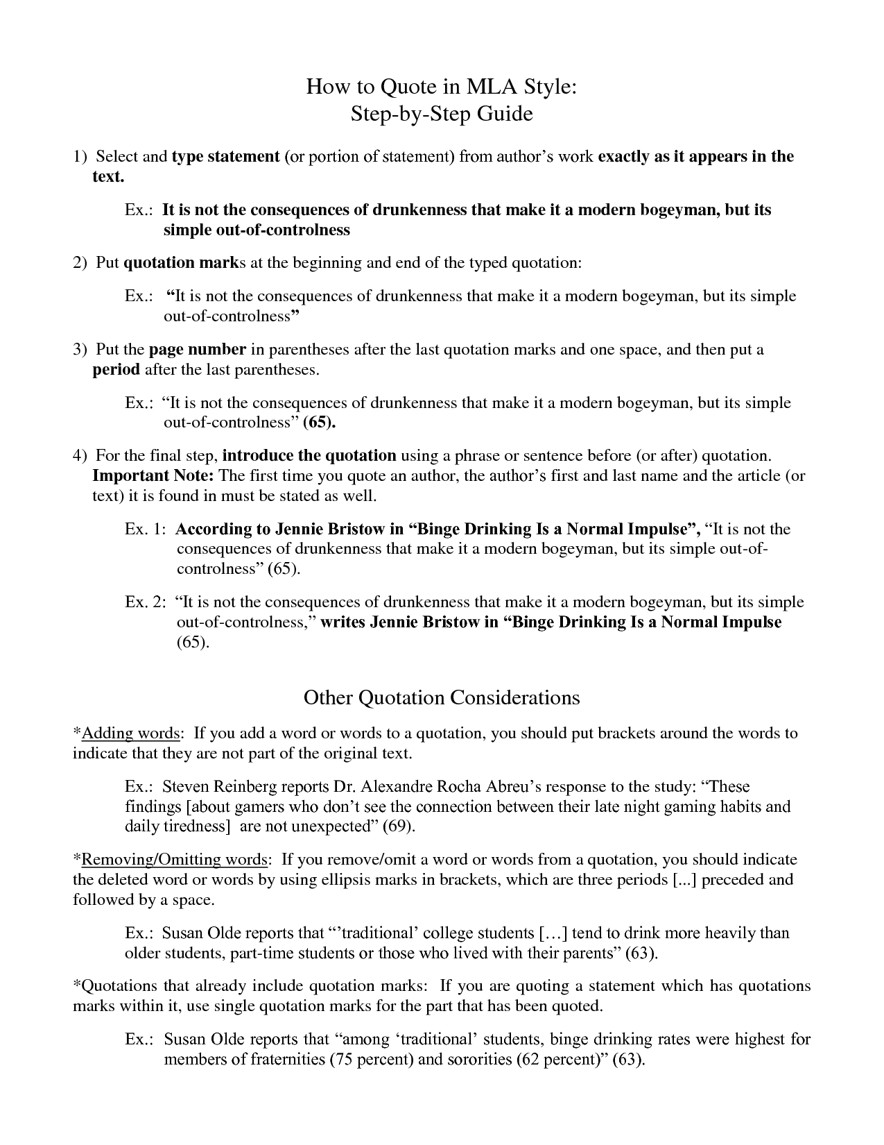 Quoting In Mla Format Quotes. QuotesGram