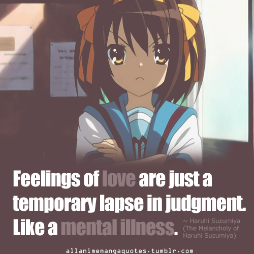 Haruhi Suzumiya Quotes QuotesGram Haruhi Suzumiya Quotes QuotesGram