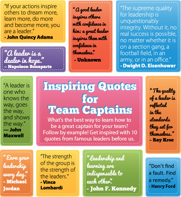 Team Captain Quotes QuotesGram