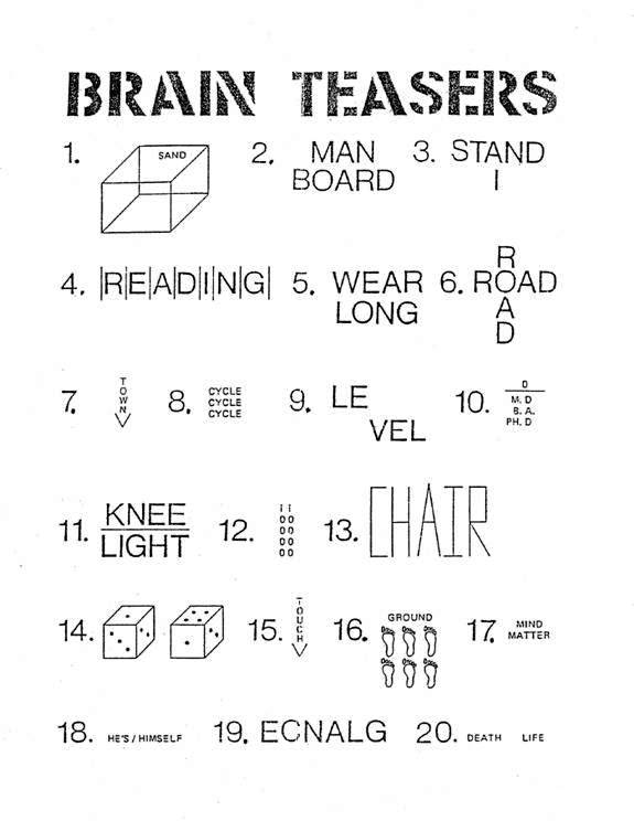 Brain Teaser Quotes QuotesGram Brain Teaser Quotes QuotesGram