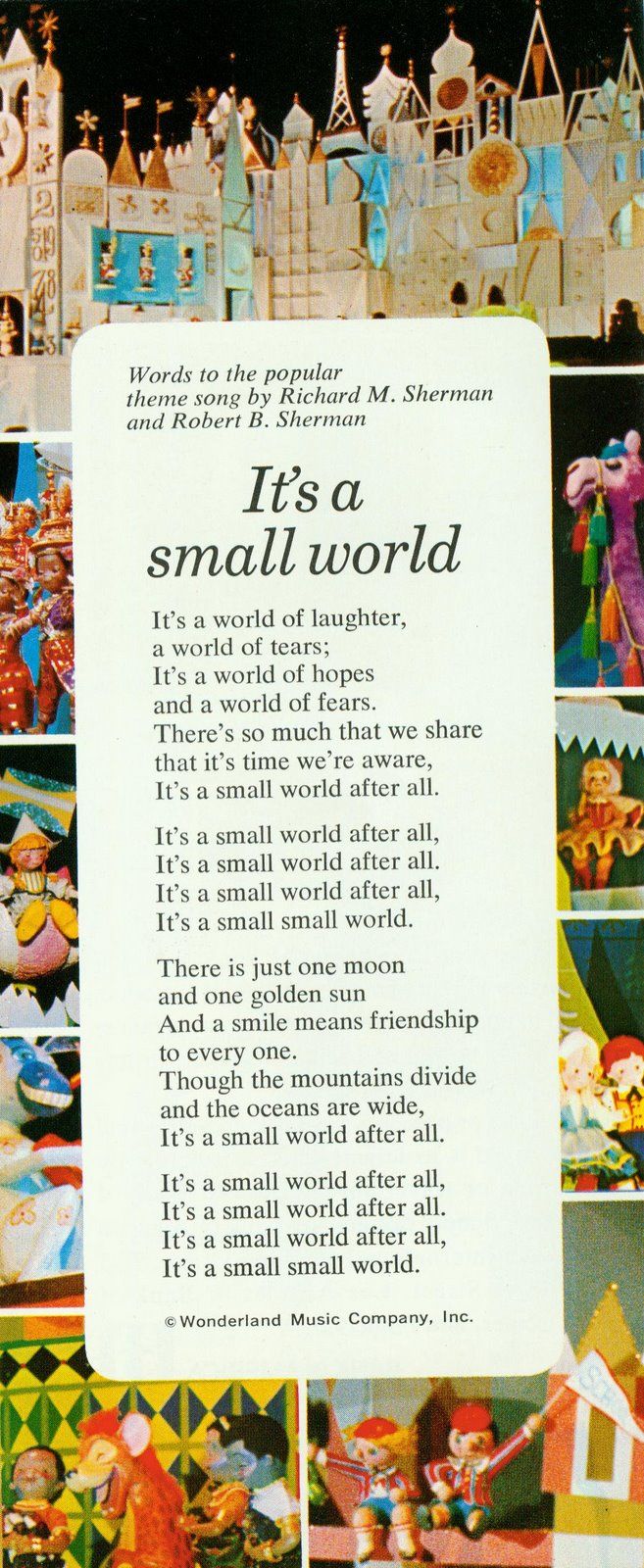 Its A Small World Quotes. QuotesGram