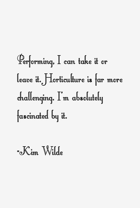 Kim Wilde Quotes. QuotesGram