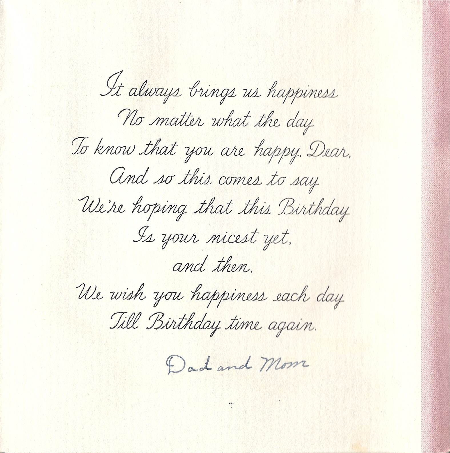 For Inside Birthday Cards Quotes QuotesGram