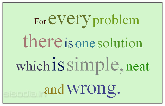 Quotes About Simple Solutions. QuotesGram