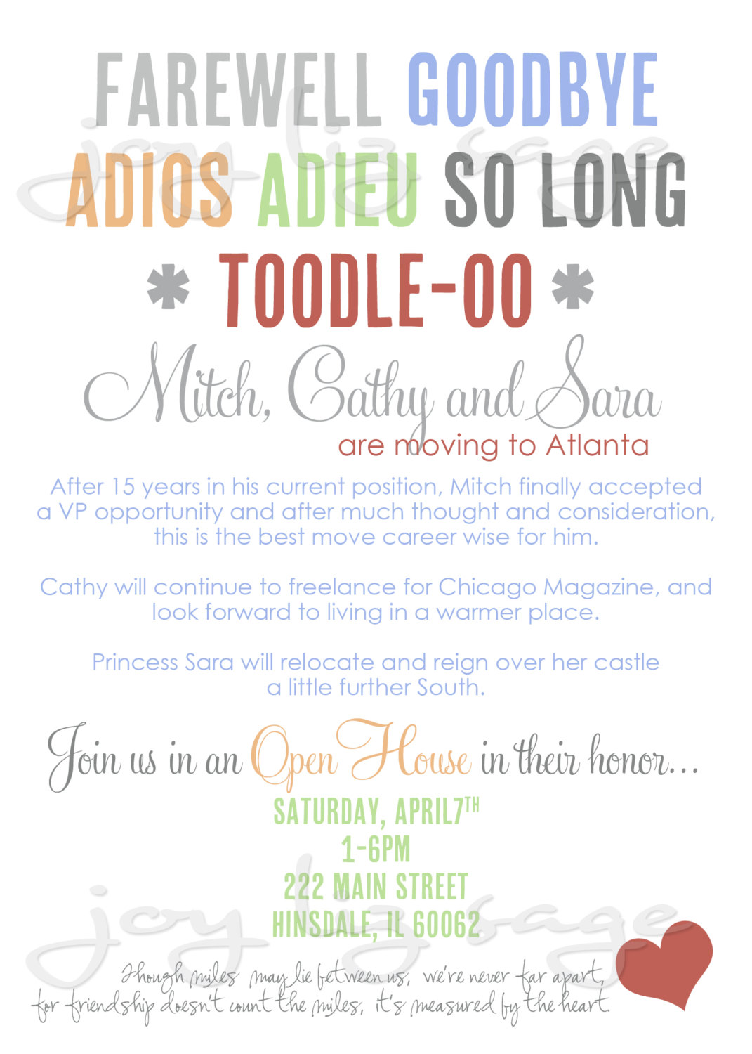 Retirement Party Creative Farewell Invitation Card Invitation Card 