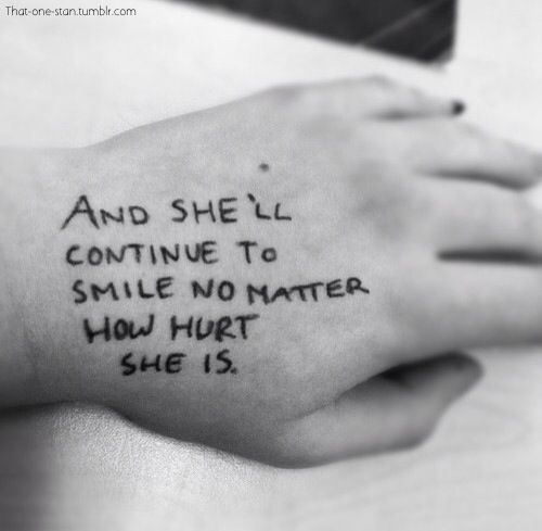 Depression Quotes About Smiling Through. QuotesGram