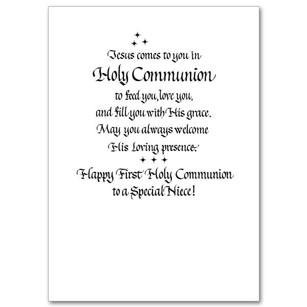 First Communion Quotes For Cards QuotesGram