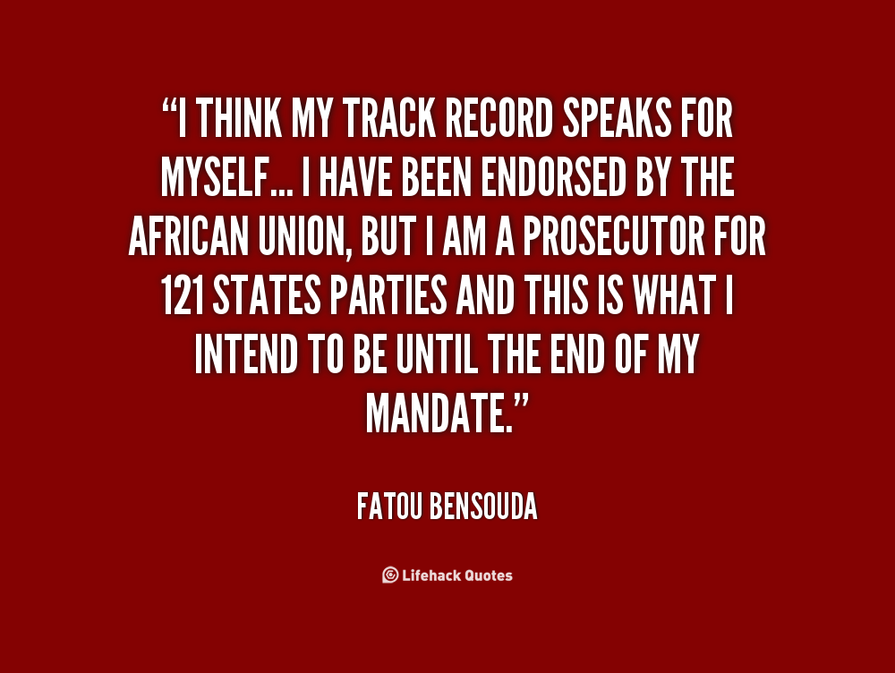 Track Record Quotes. QuotesGram