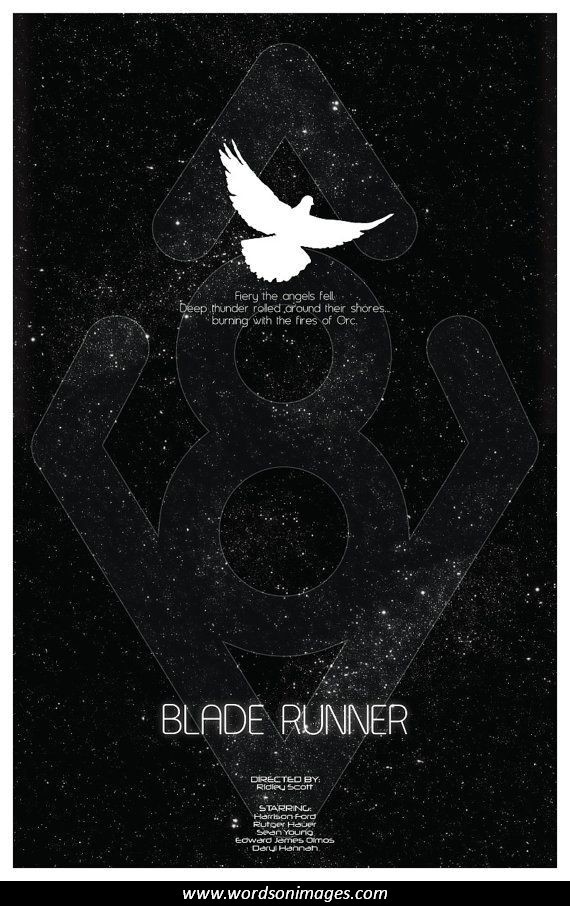 Famous Quotes From Blade Runner. QuotesGram