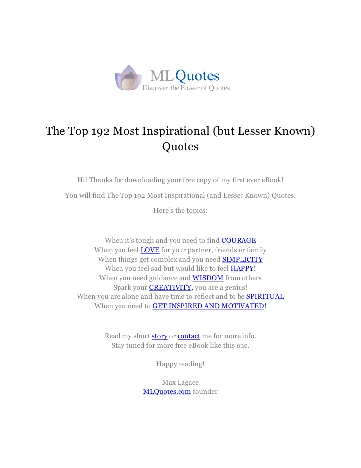 Less Known Quotes. QuotesGram
