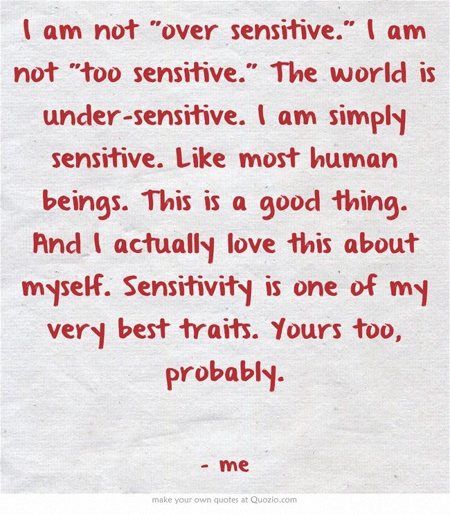 Sensitive Human Quotes. QuotesGram
