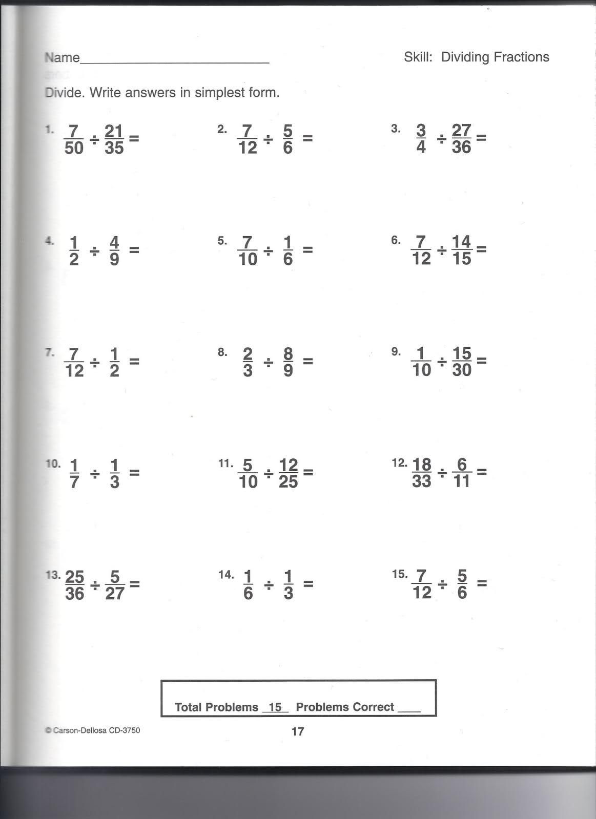 7Th Grade Math Worksheets Printable