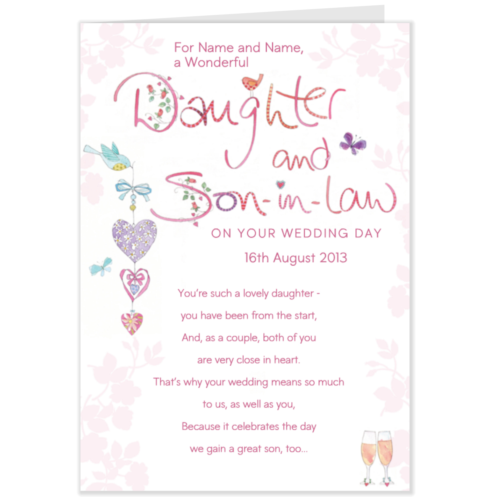 Wedding Anniversary Wishes To Daughter Son In Law Animaltree
