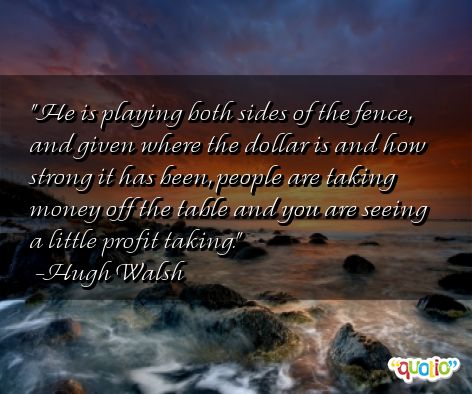 Quotes Playing Both Sides Of The Fence. QuotesGram