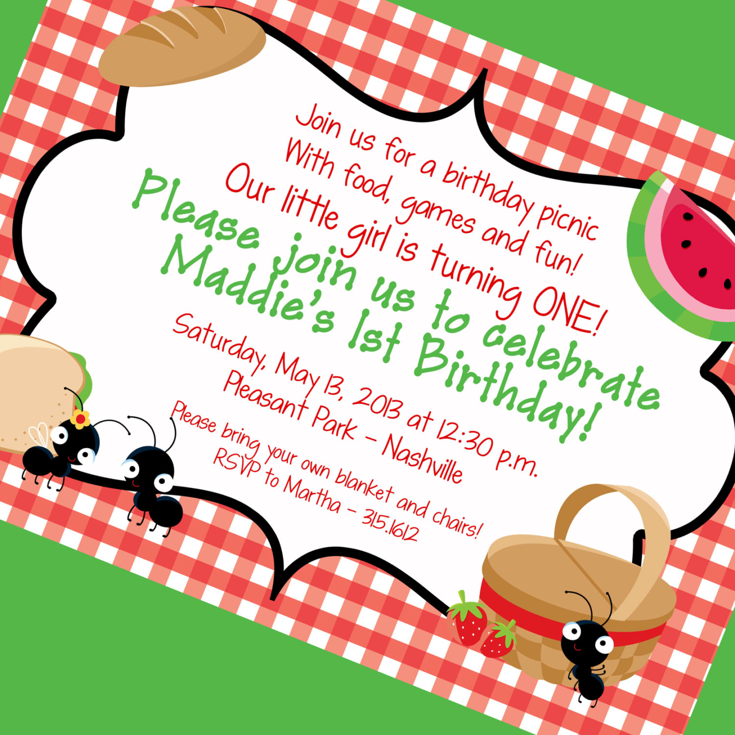 Free Picnic Invitation Template Collection
