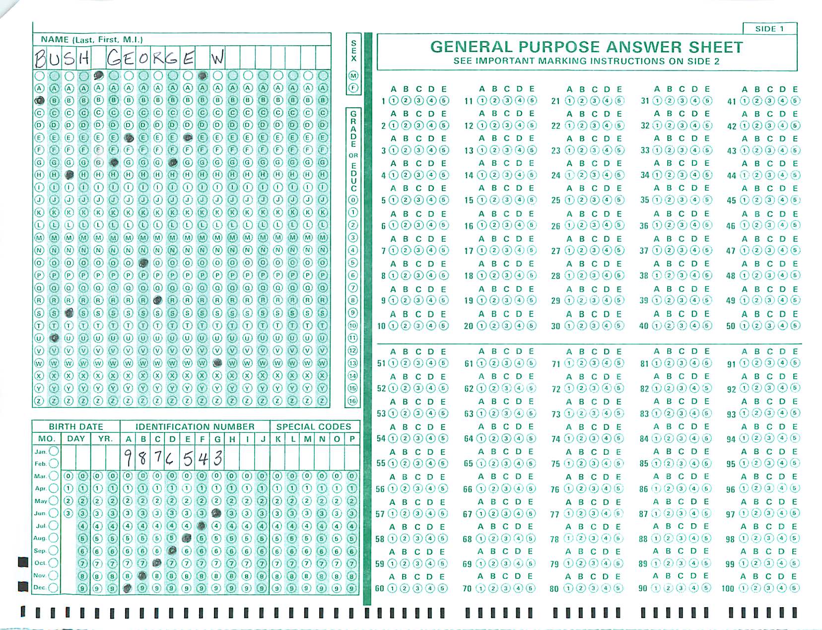 Blank Answer Sheet Template 23 2300 CC Alcala Norte