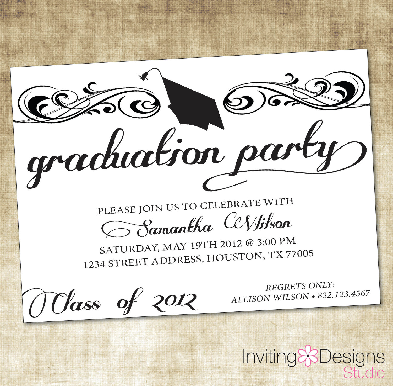 Free Printable Graduation Party Invitation Templates For Word Bmp city