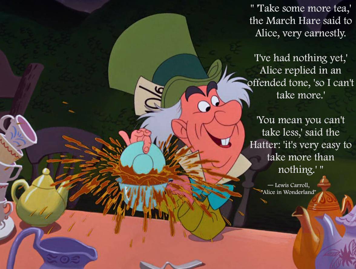 Mad Hatter From Alice In Wonderland Quotes Quotesgram