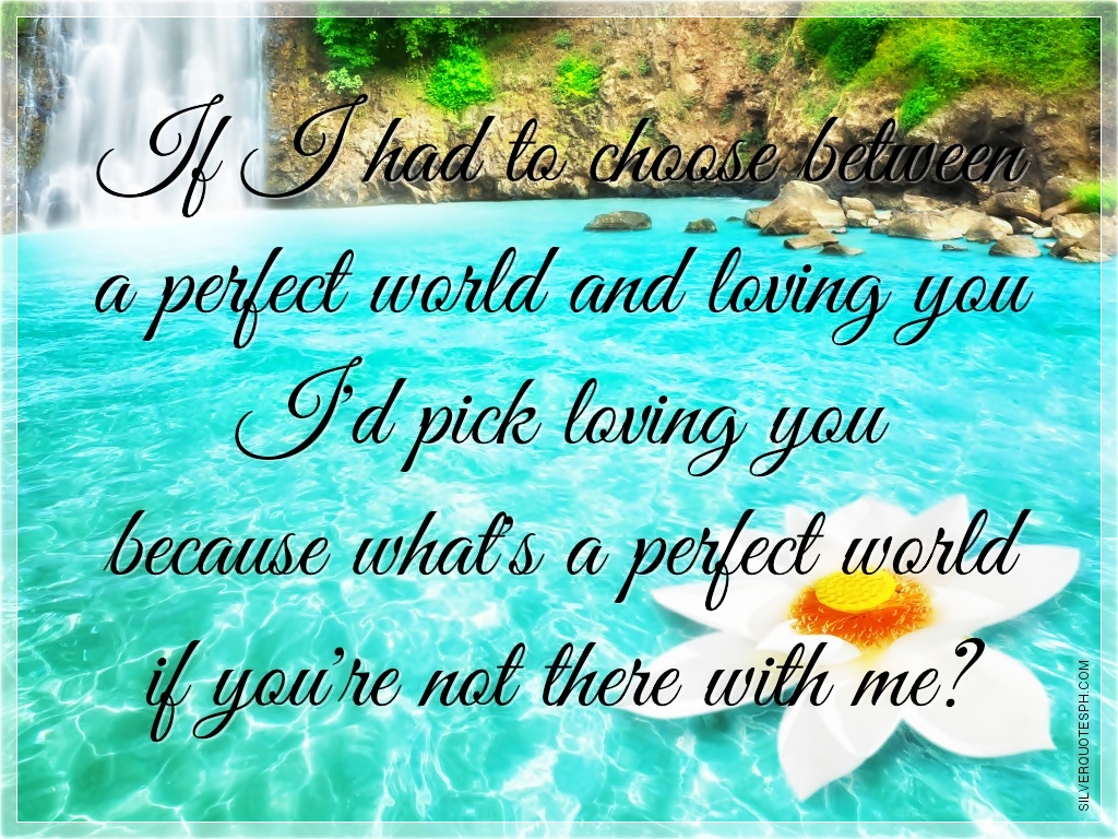 Quotes About A Perfect World. QuotesGram