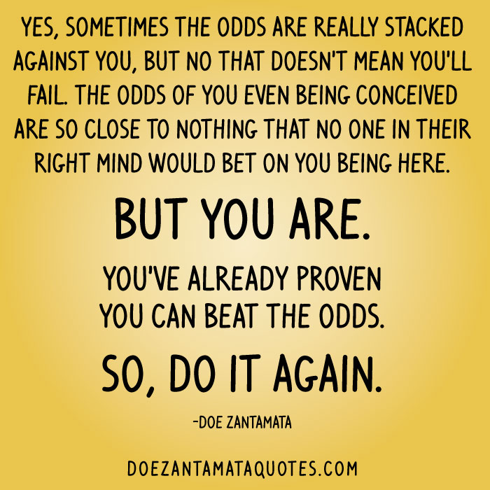 Odds Quotes QuotesGram Odds Quotes QuotesGram
