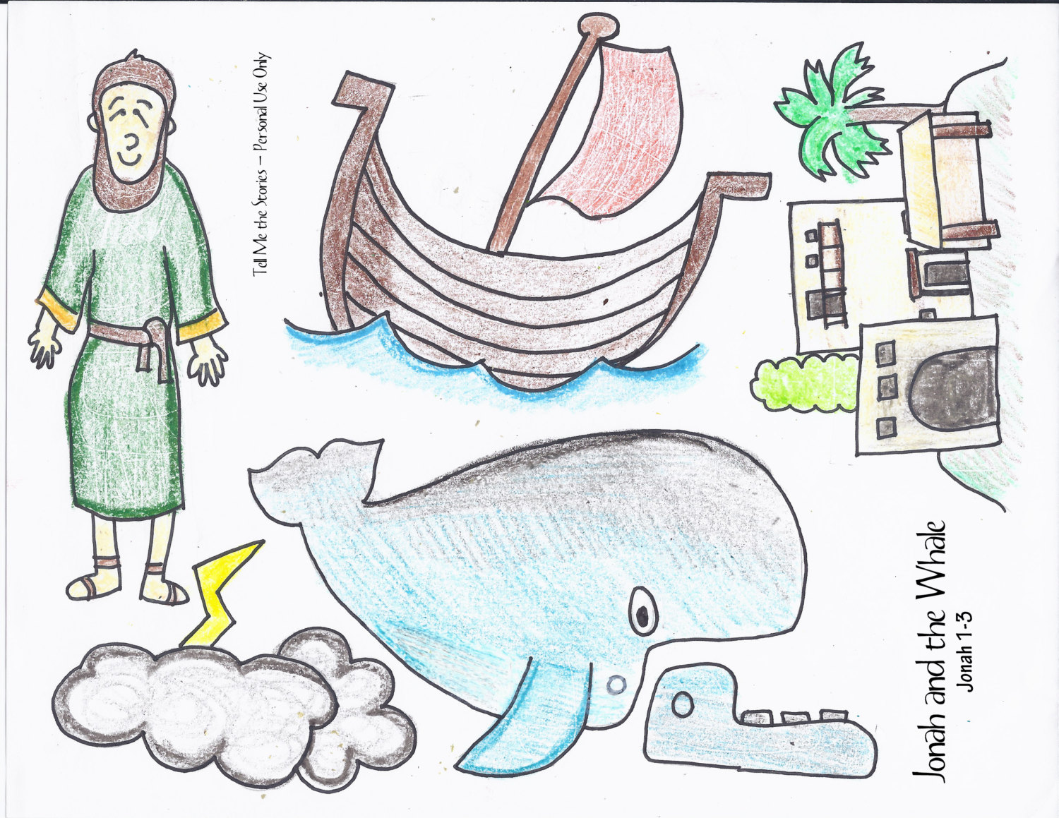 Jonah And The Whale Clipart