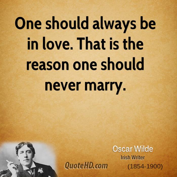 Oscar Wilde Quotes On Marriage Quotesgram