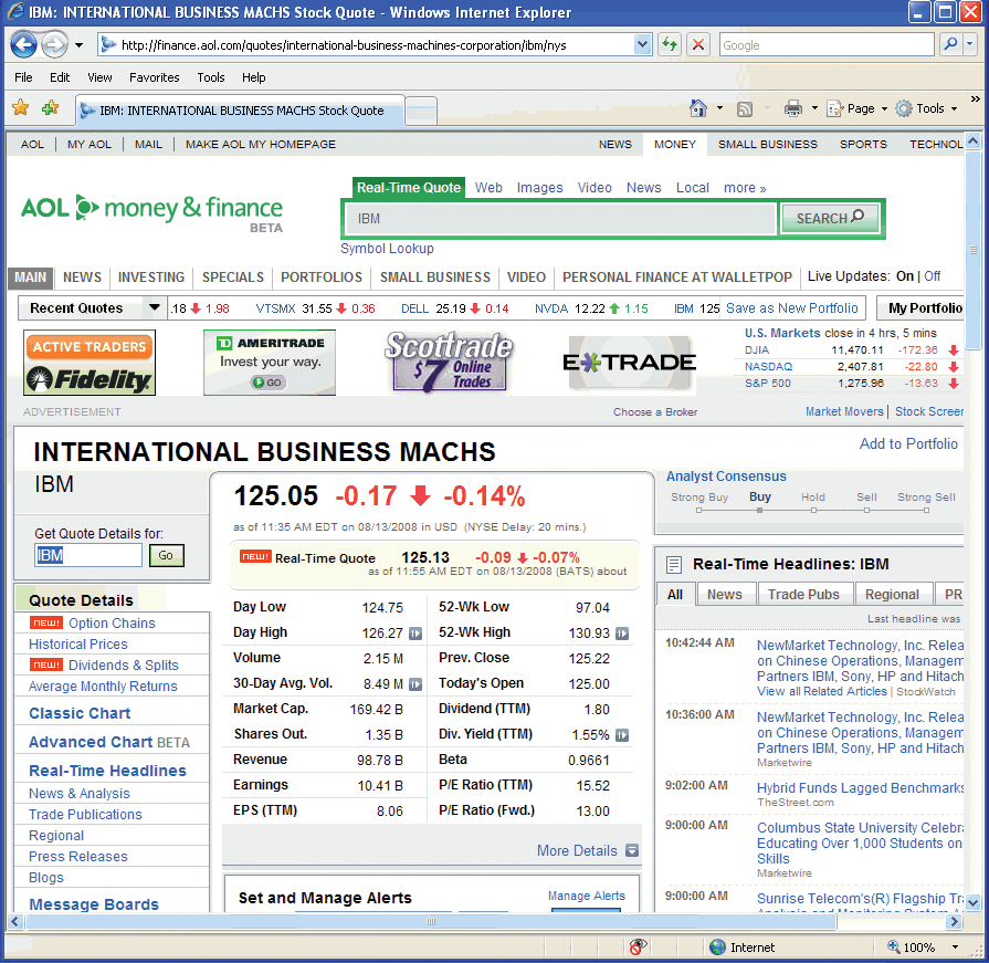 Real Time Stock Quotes. QuotesGram