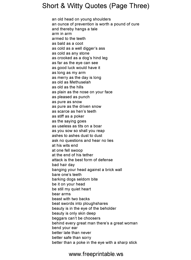 Clever Funny Quotes And Sayings QuotesGram