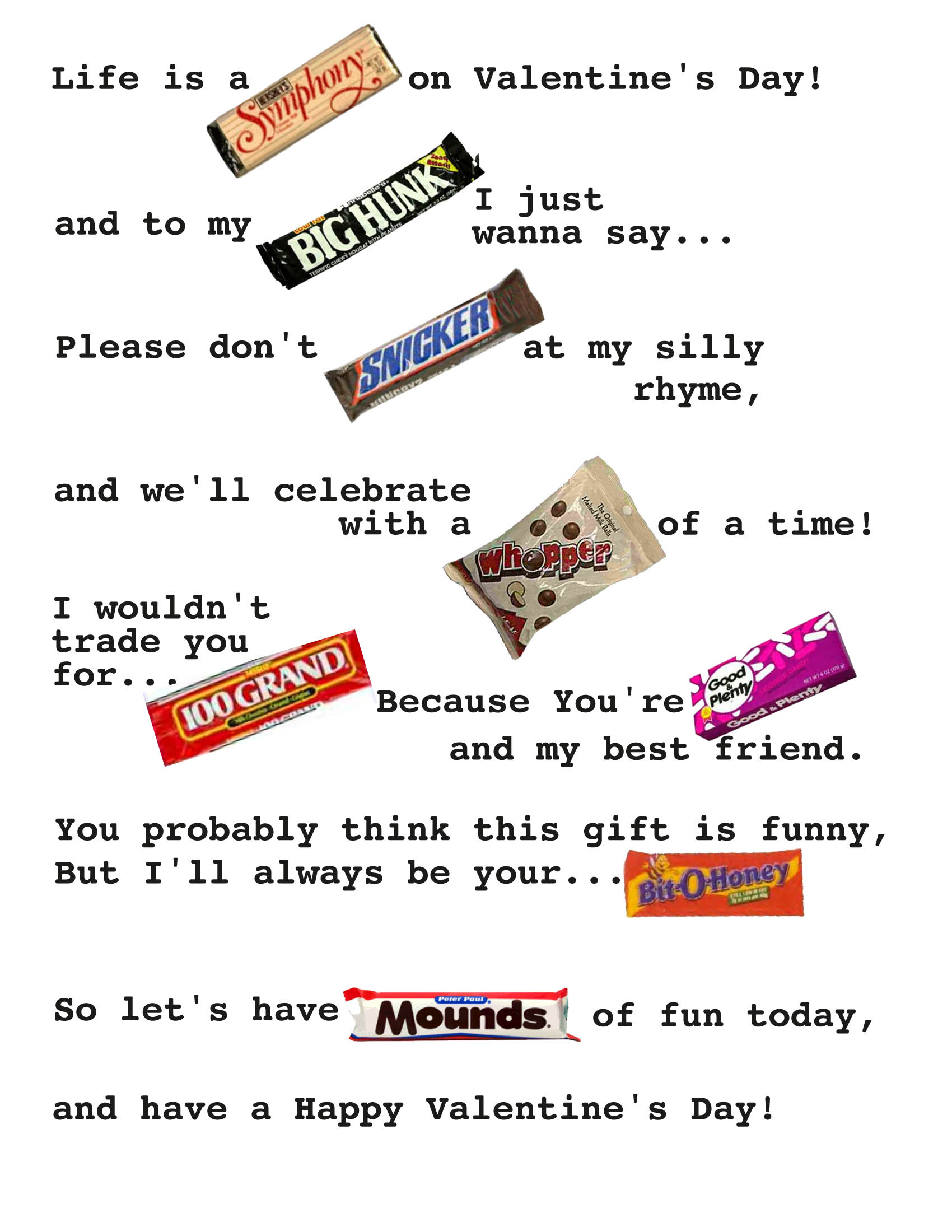 Valentine Candy Quotes QuotesGram