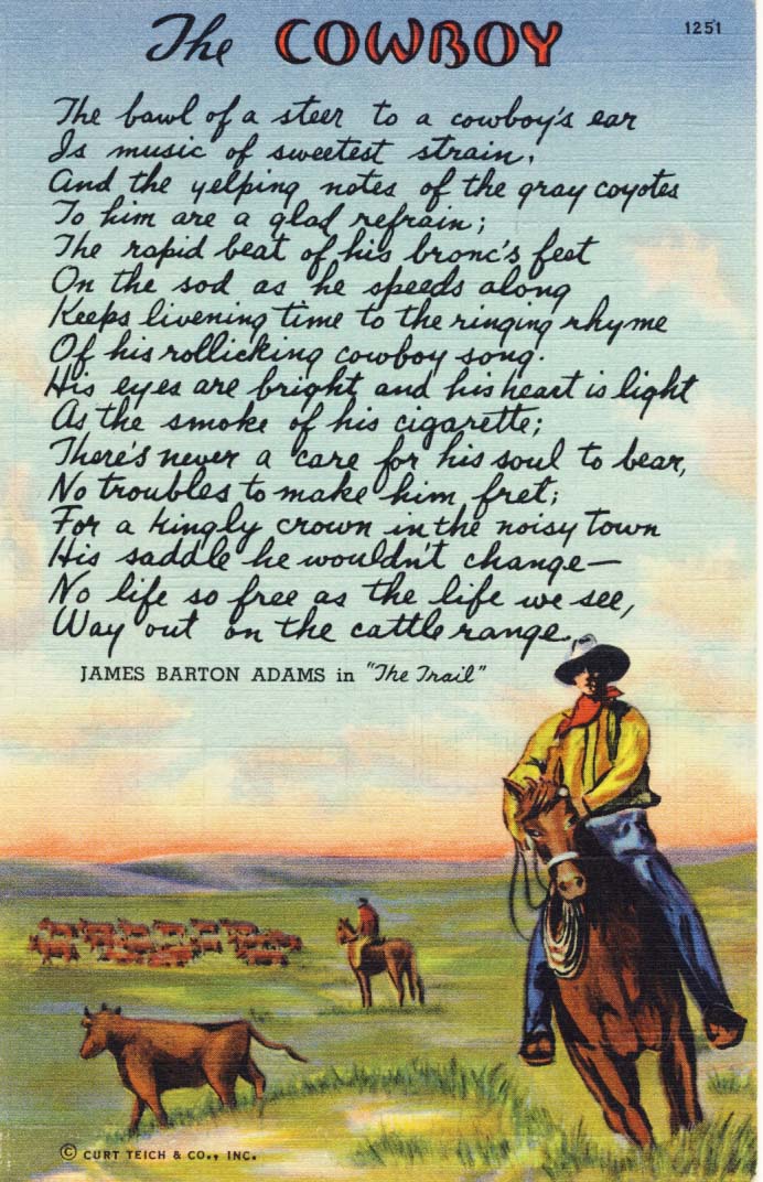 Cowboy Poems And Quotes QuotesGram