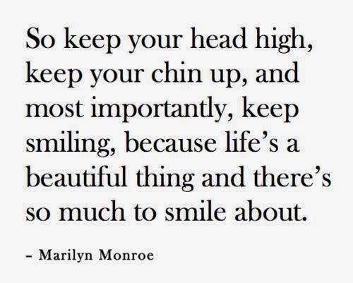 Chin Up And Smile Quotes. QuotesGram