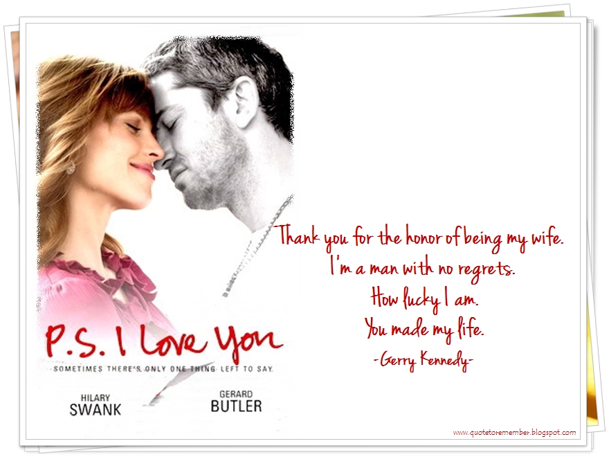 Ps I Love You Movie Quotes Quotesgram