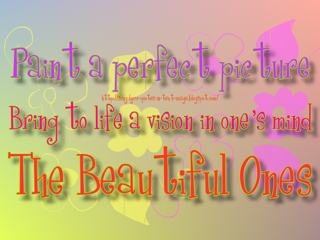 Beautiful Song Lyric Quotes. QuotesGram