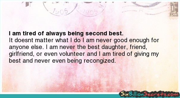 Quotes About Being Second Best. QuotesGram