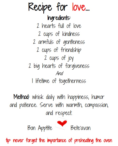 Recipe For Love Quotes. QuotesGram