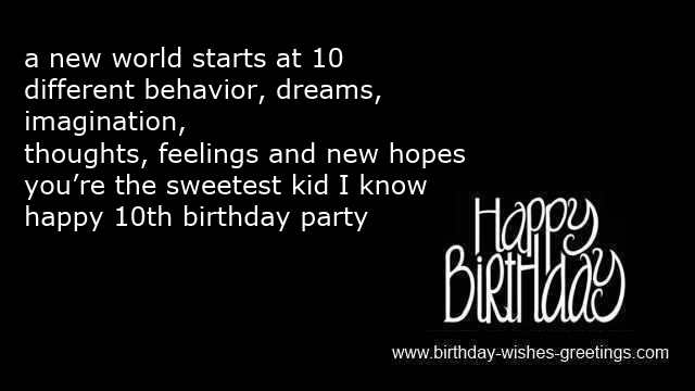 Happy 10th Birthday Son Quotes QuotesGram