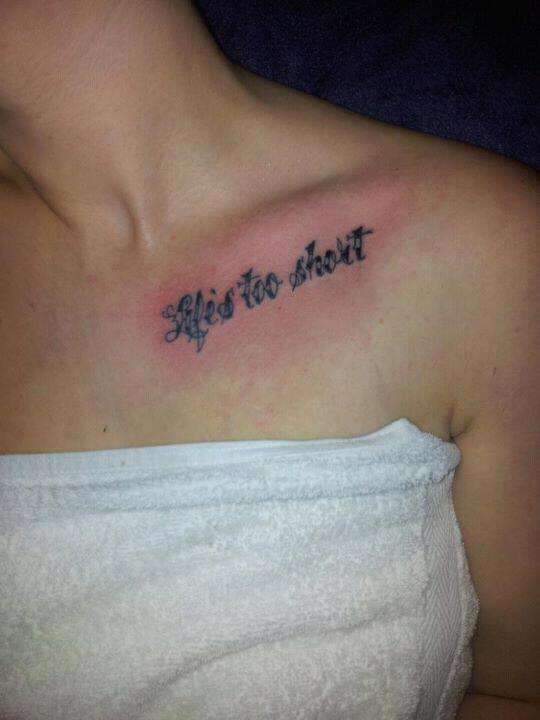 Short Quotes About Life Tattoo. QuotesGram