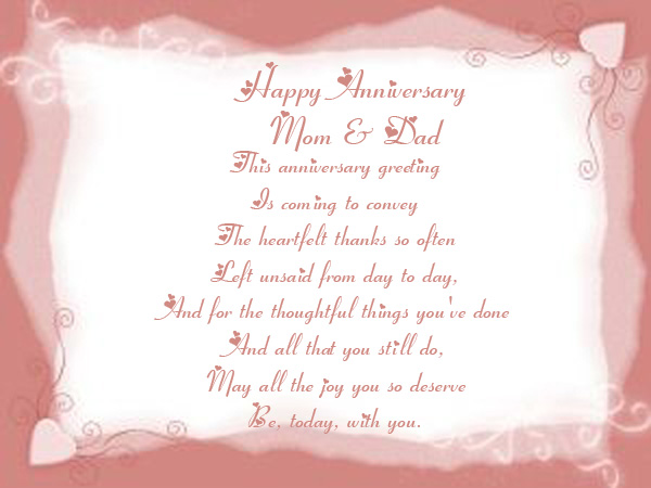 Happy Anniversary Quotes For Parents QuotesGram