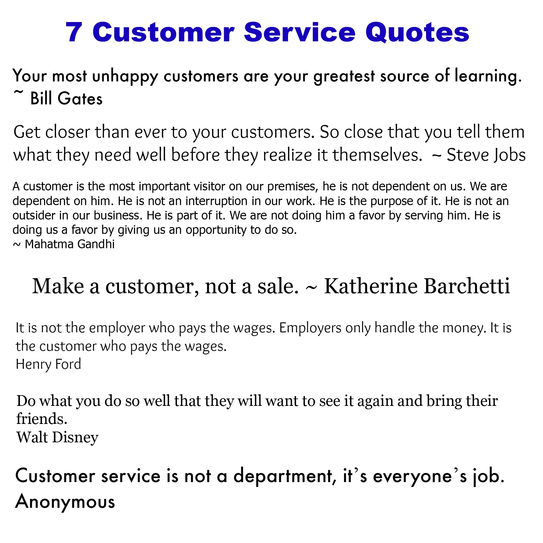 Good Customer Service Quotes QuotesGram
