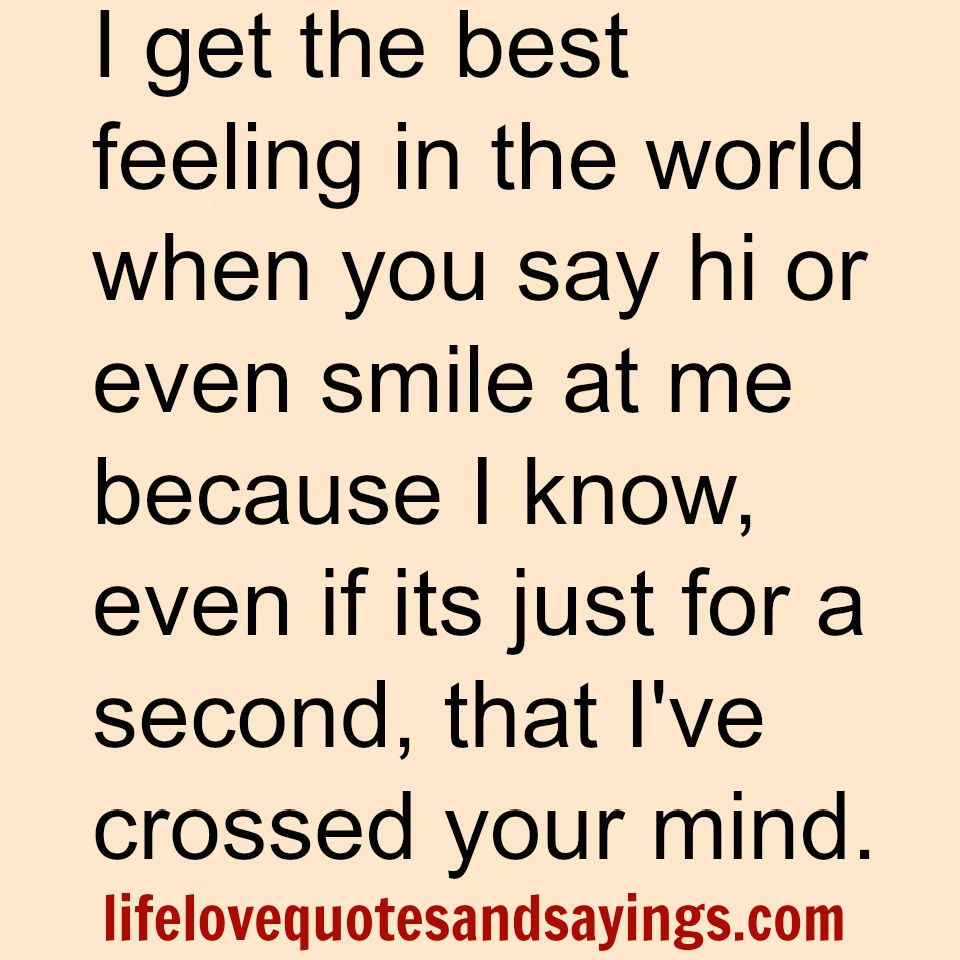 Second Best Quotes About Feeling. QuotesGram