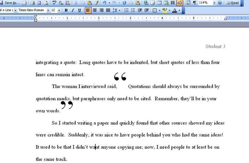 Integrating Quotes Mla Format QuotesGram