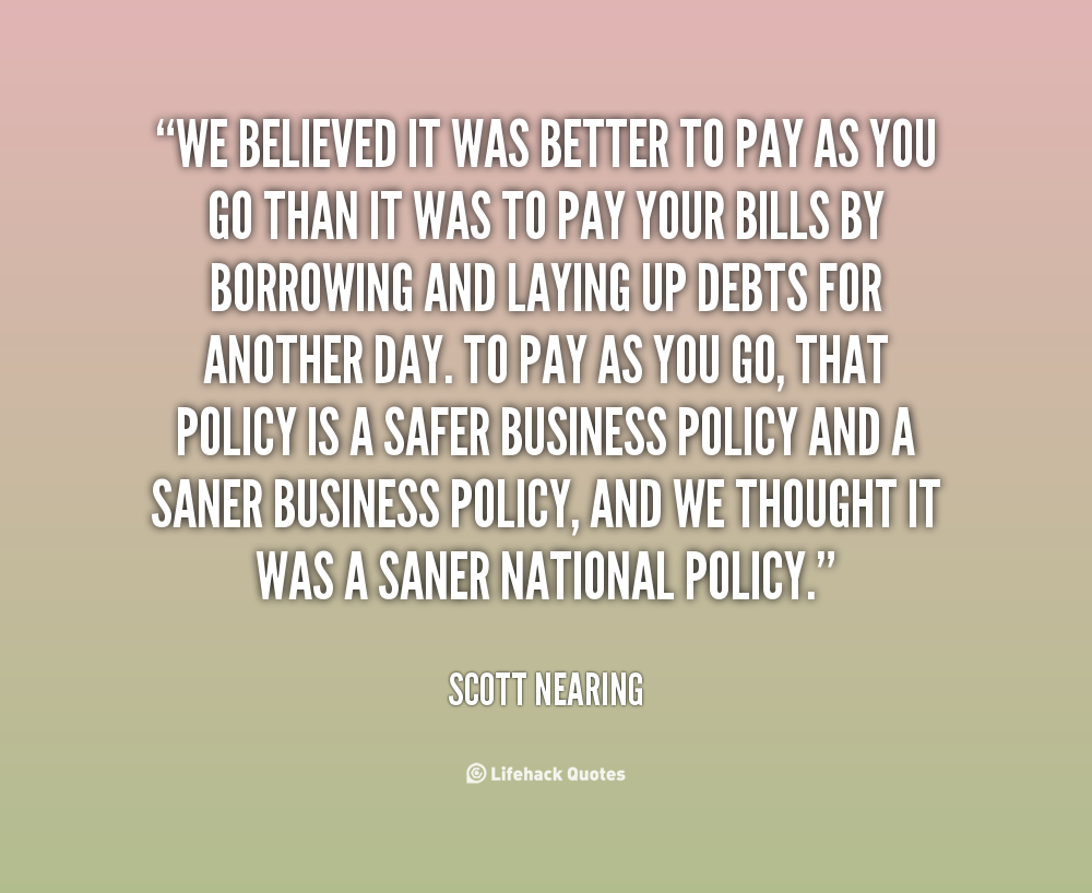 Quotes About Paying Your Debts Quotesgram
